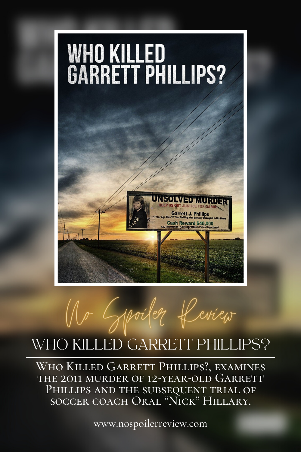 Who Killed Garrett Phillips? - No Spoiler Review