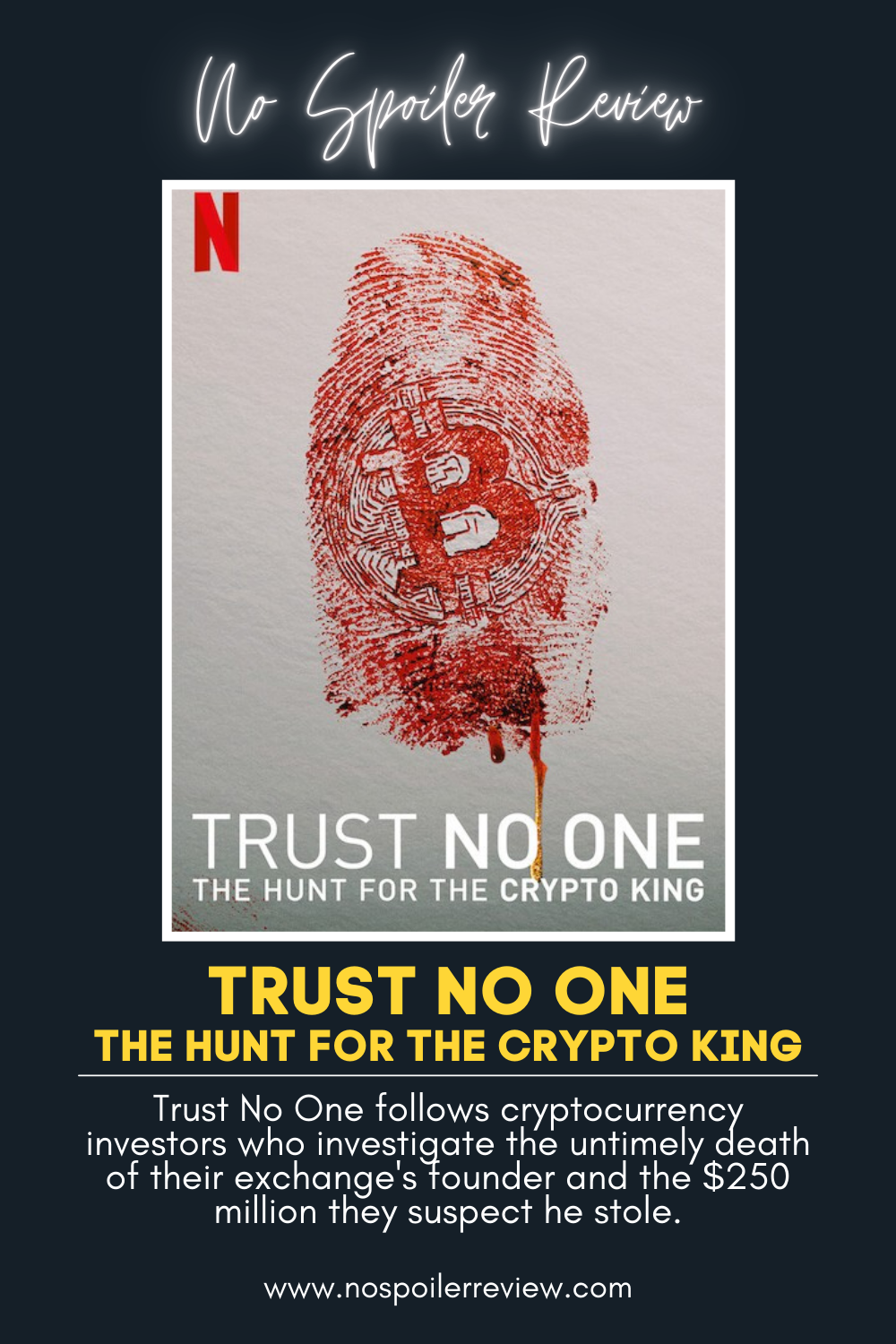Trust No One: The Hunt for the Crypto King - No Spoiler Review